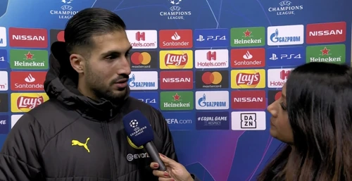 UEFA Champions League | Dortmund v PSG | Post-match interview with Emre ...