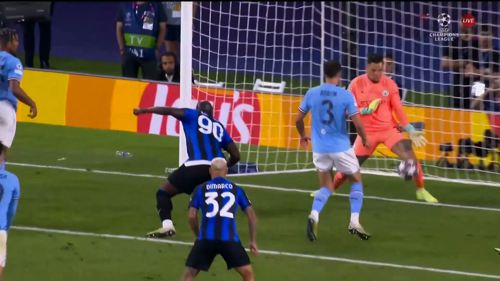 Ederson 88th min save | Man City v Inter Milan | UEFA Champions League ...