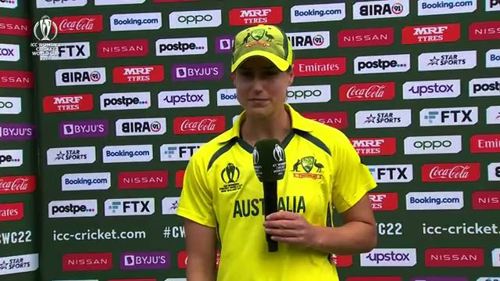 ICC Women's Cricket World Cup | Australia v West Indies | Post-match ...