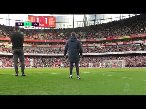 Bukayo Saka with a Goal vs. Liverpool | SuperSport