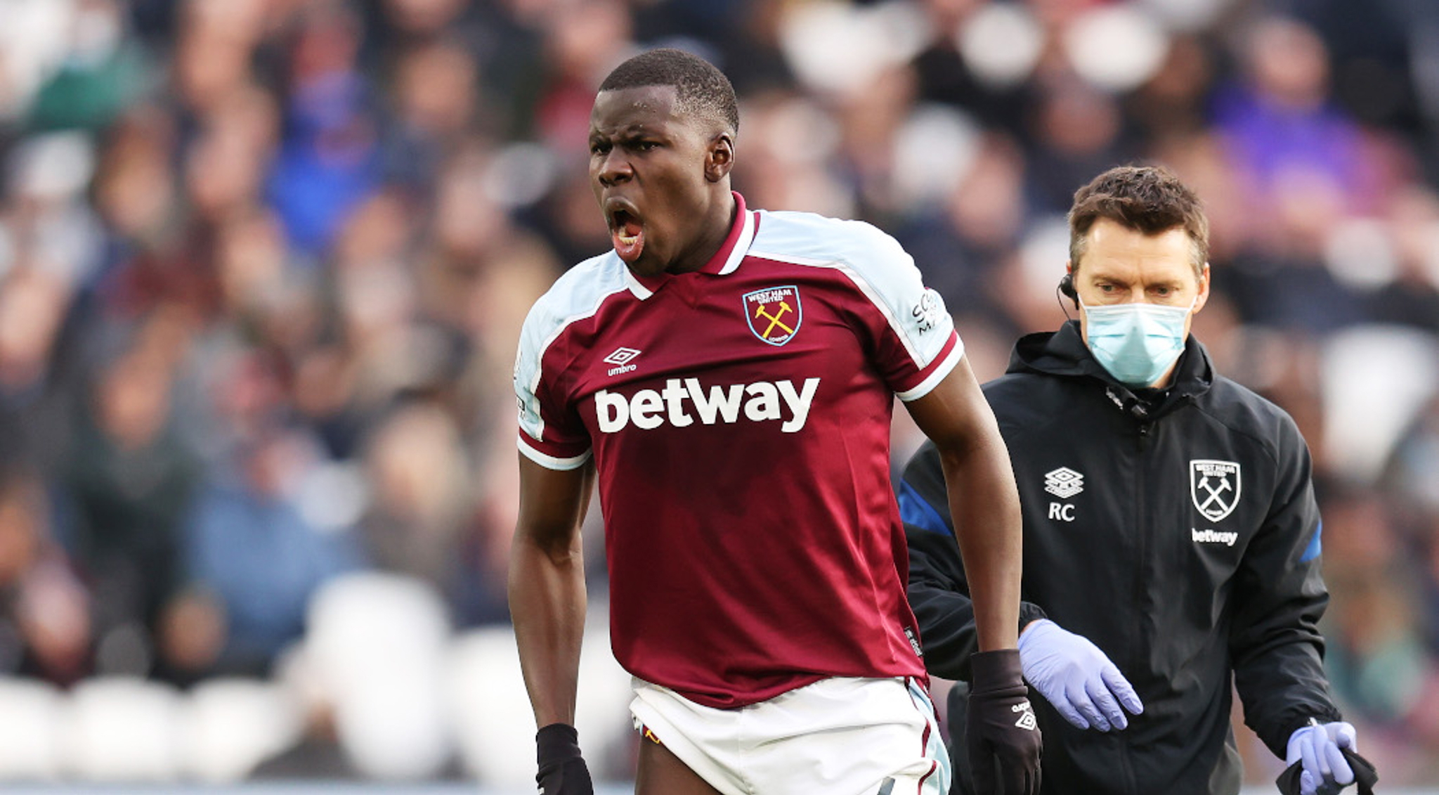Zouma joins list of injured West Ham defenders with hamstring injury ...