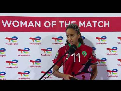 WAFCON 2022 | Morocco v Senegal | Post-match interview with Fatima ...