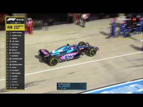 Formula 1 | 2022 United States Grand Prix | Alonso crashes into the ...